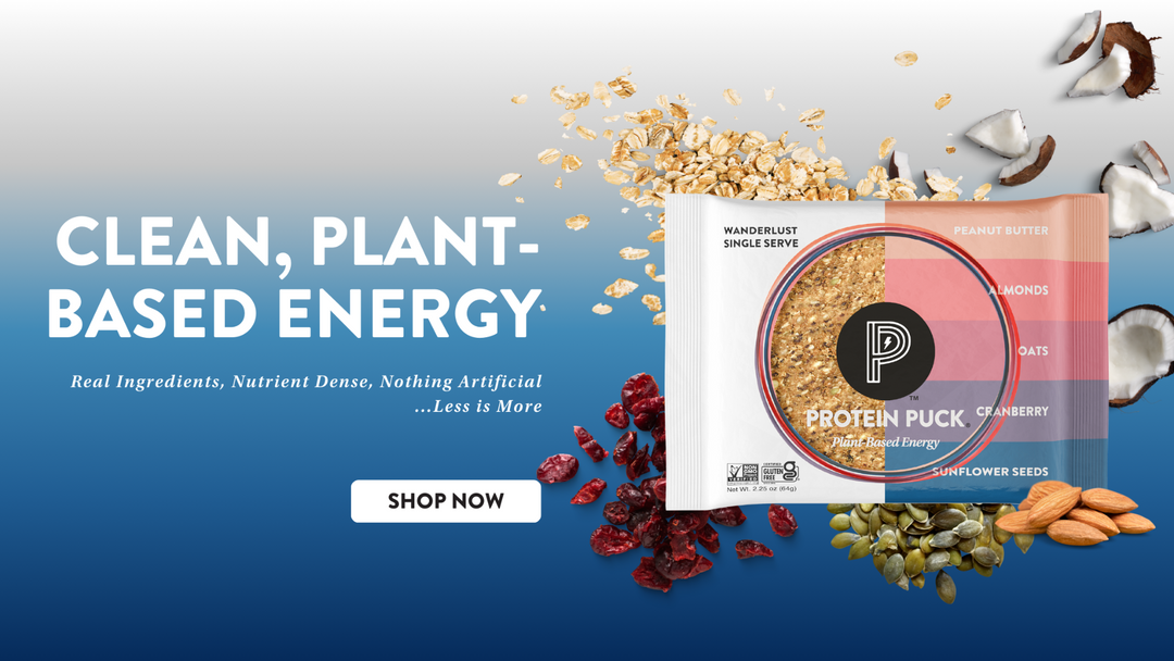 Plant Based Protein Bars - Vegan, GF, Clean Energy - Protein Puck
