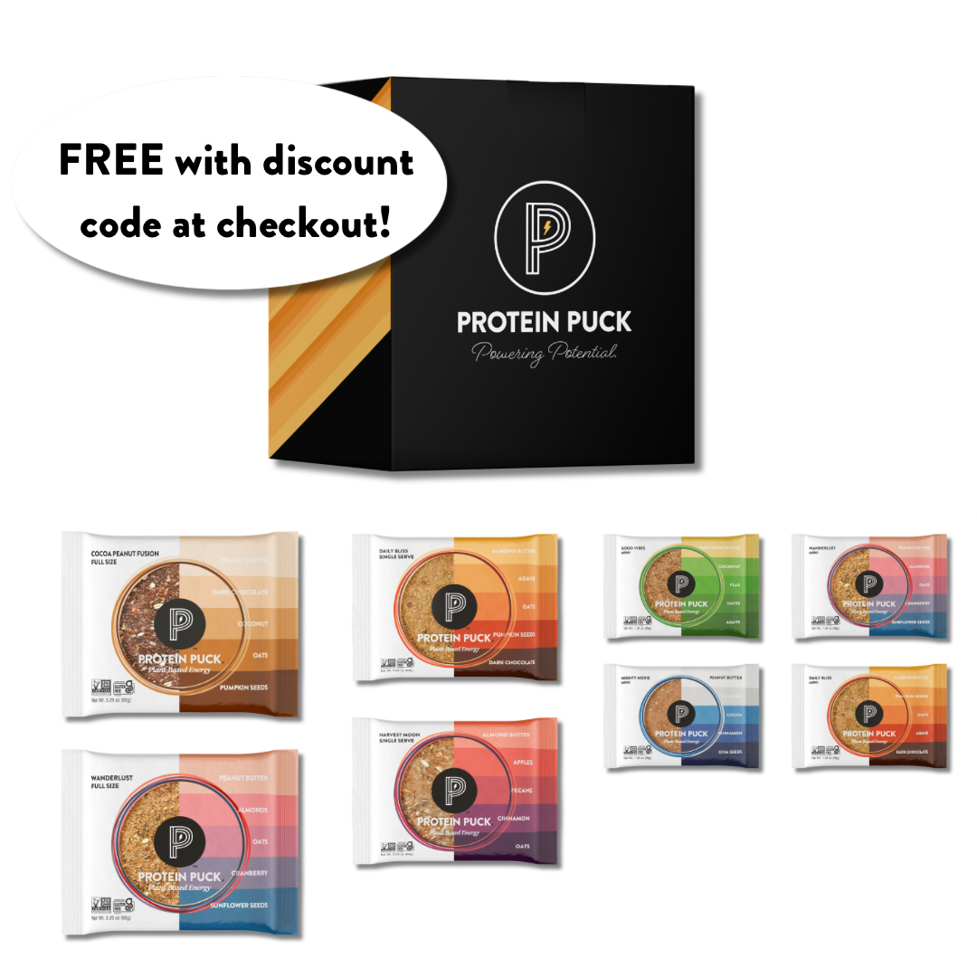 Plant Based Protein Bars - Vegan, GF, Clean Energy - Protein Puck