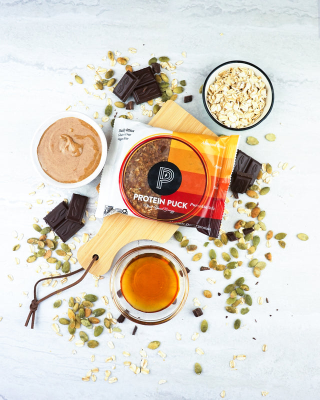 Plant Based Protein Bars - Vegan, GF, Clean Energy - Protein Puck